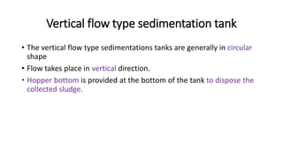Plain sedimentation tanks ,Types & Design considerations | PDF