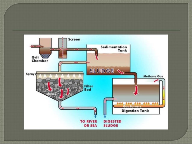 Plain sedimentation tanks sewage