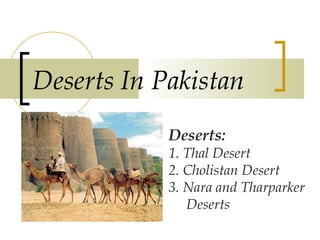 Plains, plateaus and deserts in pakistan | PPT