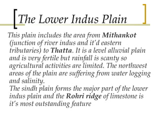 Plains, plateaus and deserts in pakistan | PPT