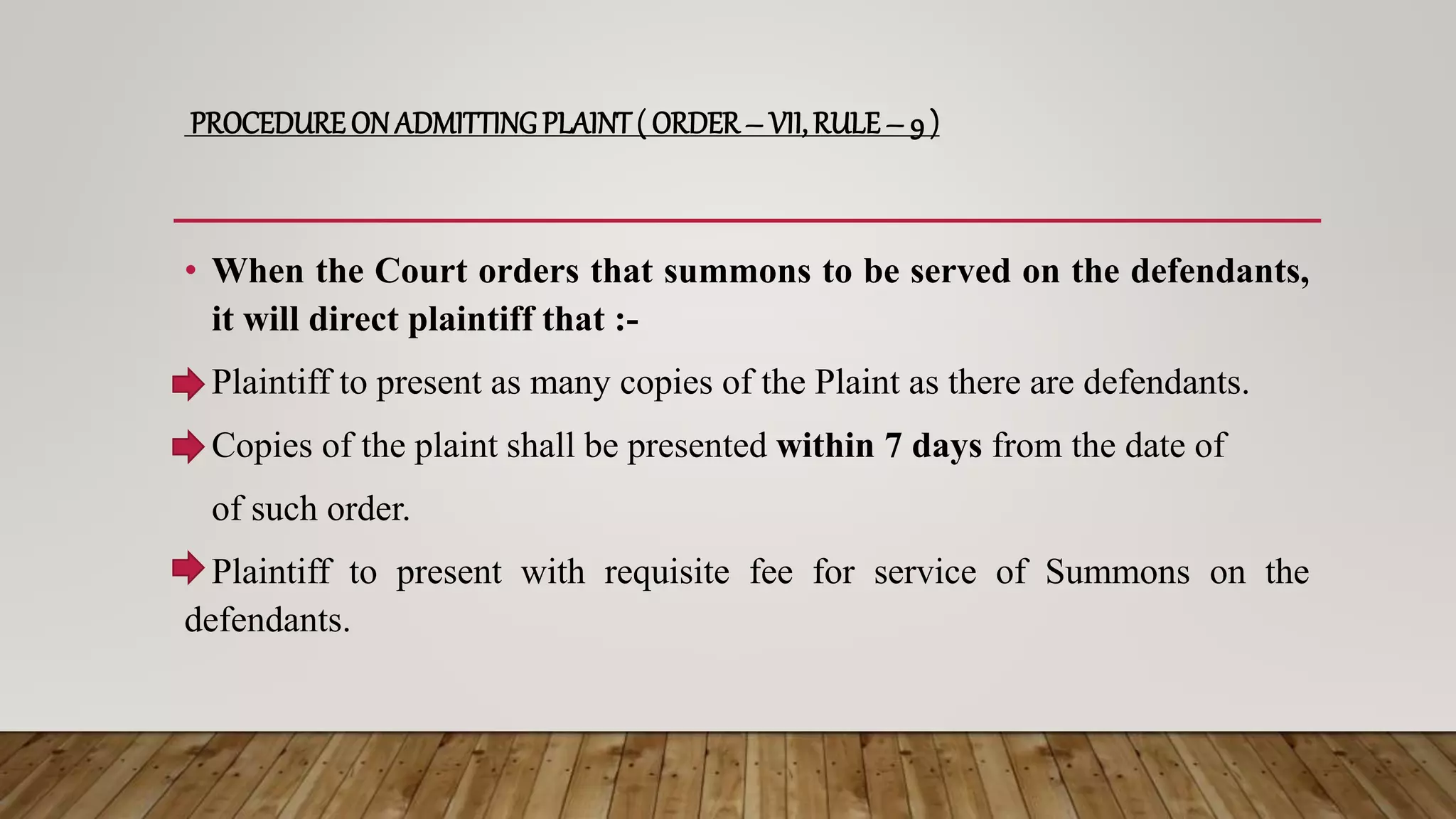 PLAINT BY DEEPAK KUMAR | PPTX