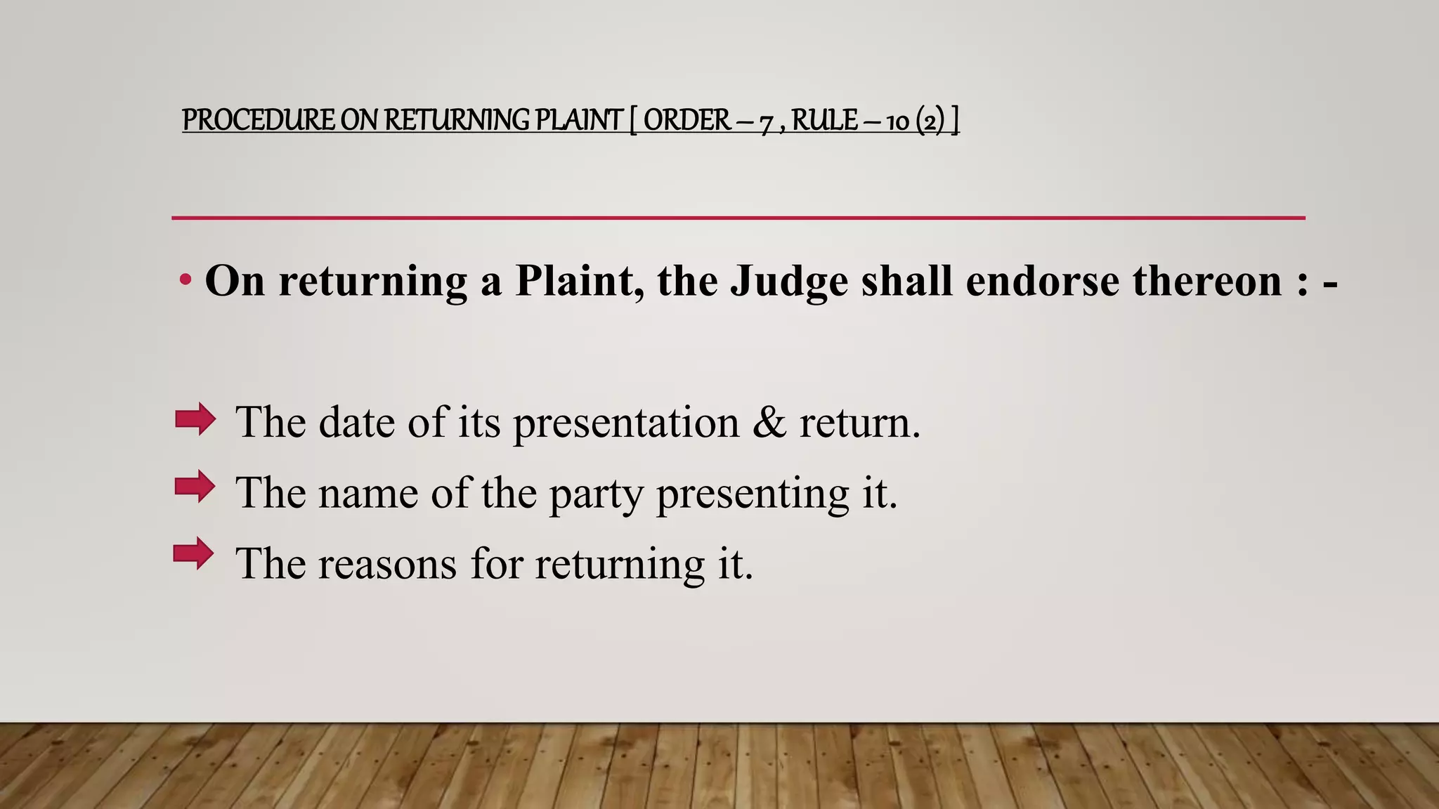 PLAINT BY DEEPAK KUMAR | PPTX