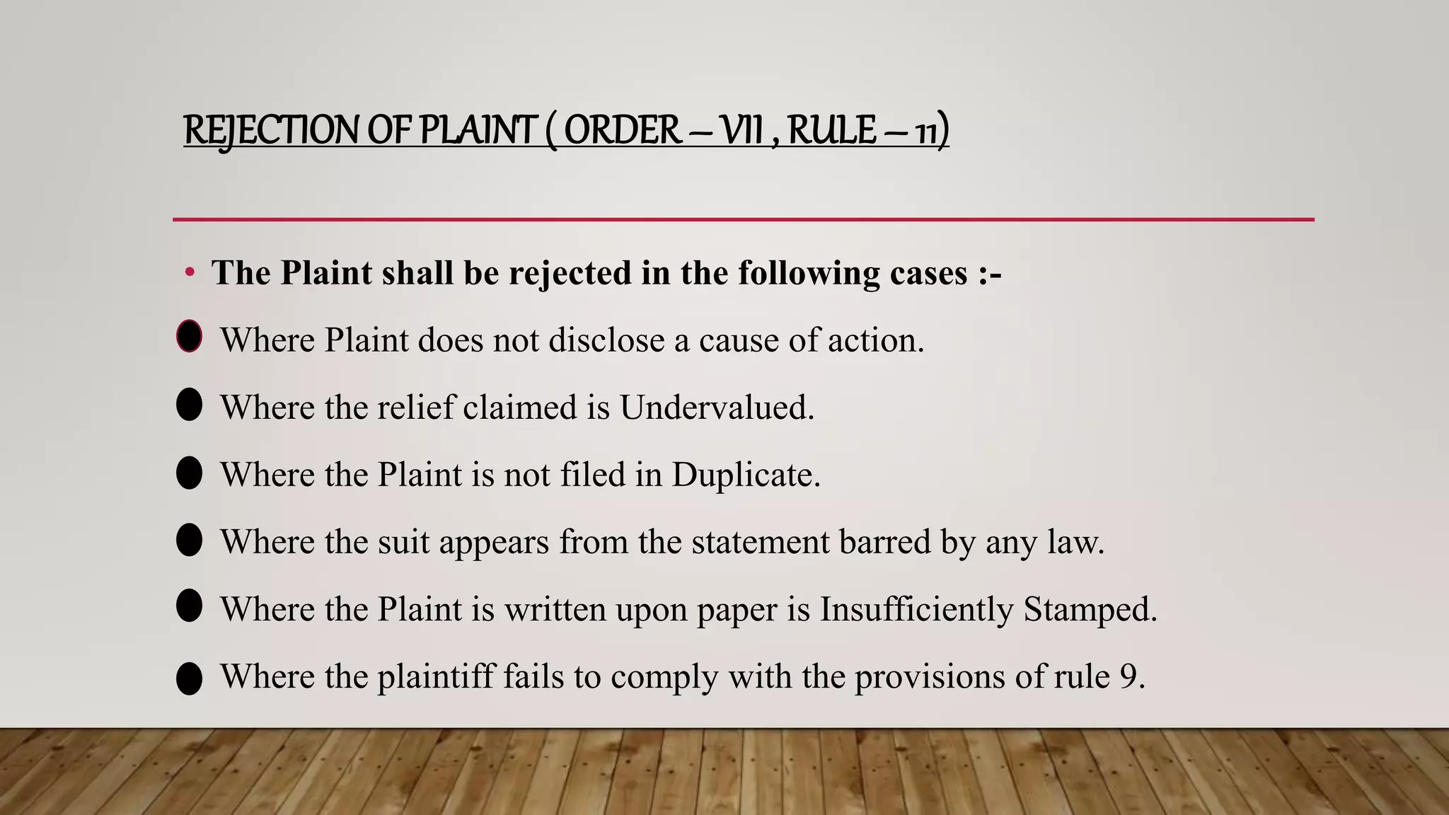 PLAINT BY DEEPAK KUMAR | PPTX