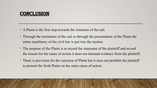Plaint (1).pptx legal concept law studies | PPT