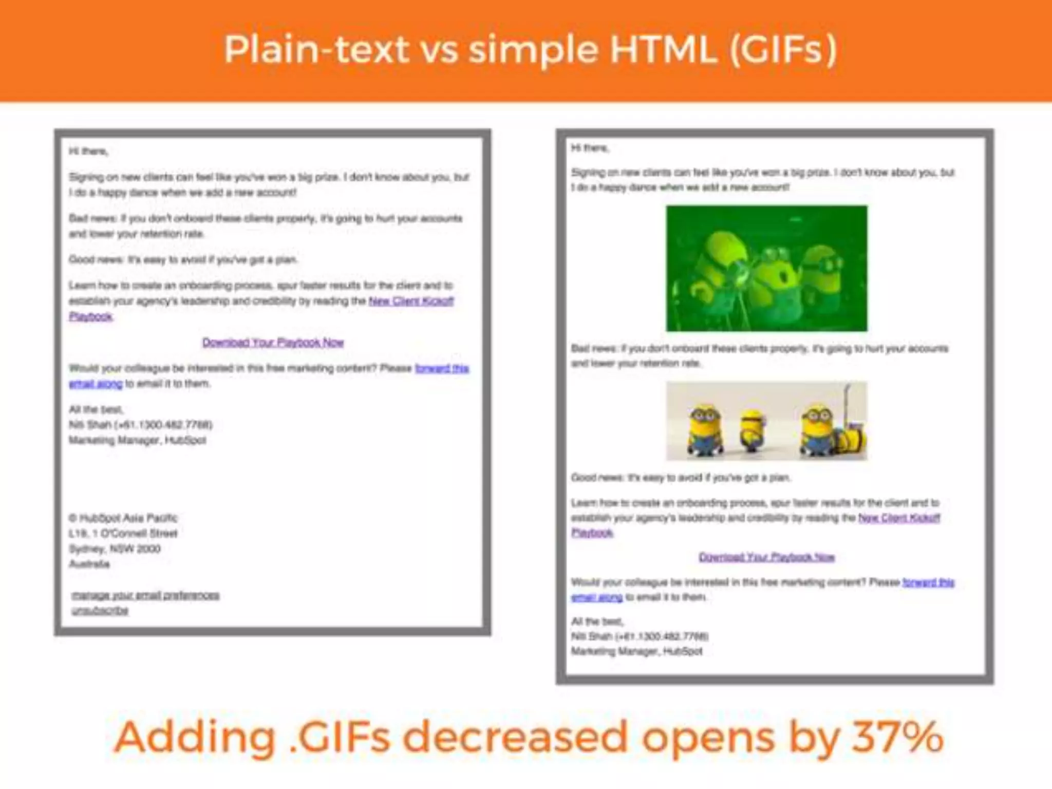 Plain text or html email | PPTX