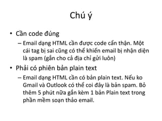 Plain text or html email | PPTX