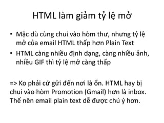 Plain text or html email | PPTX