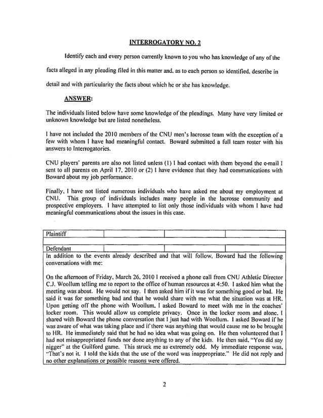 Plaintiff's [Swanenburg] Answers to Defendants First Set ...