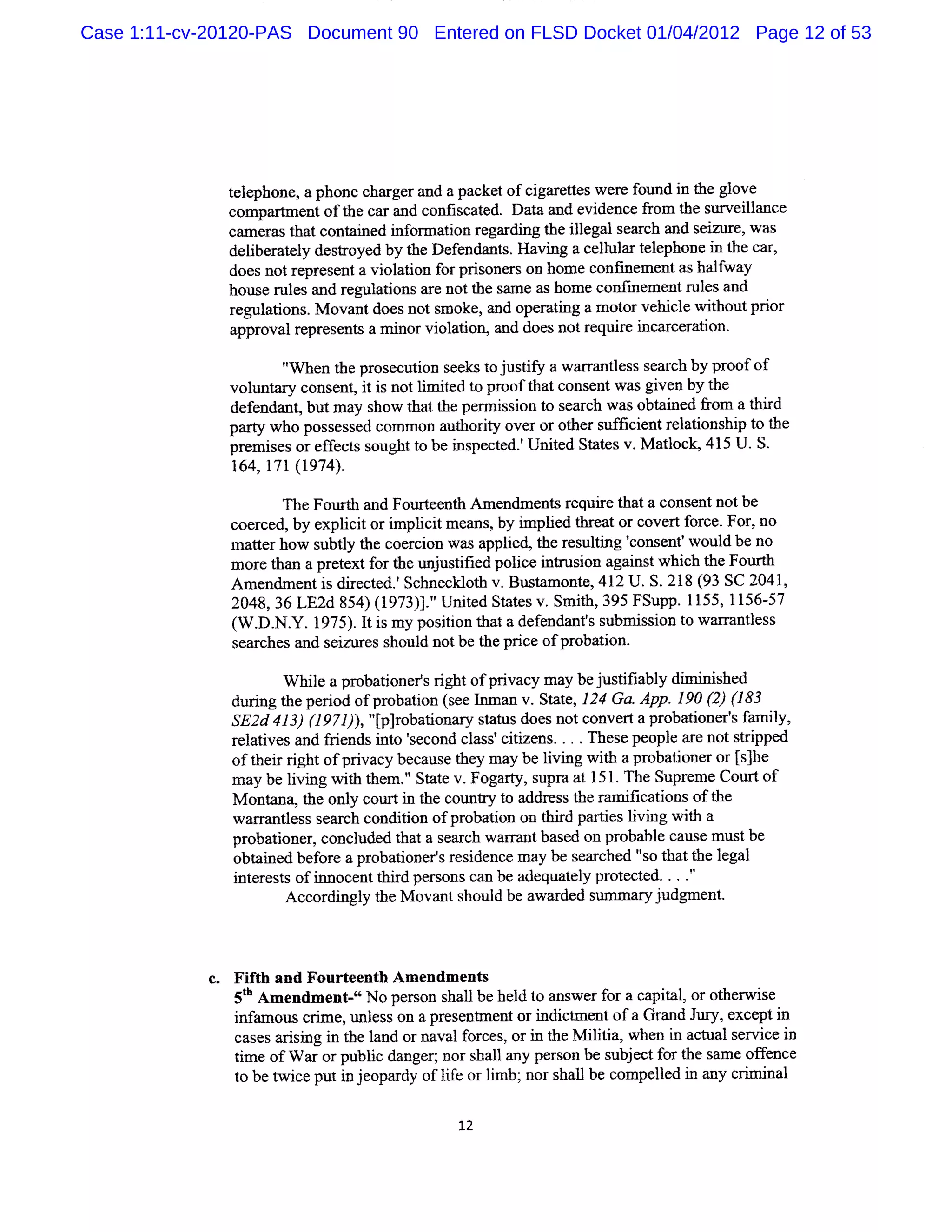 Plaintiff's response to defendant's motion for summary judgment,incoporated memorandum of law in ...