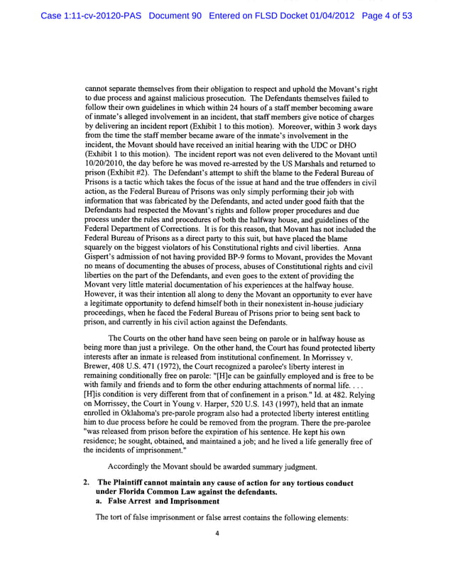 Plaintiff's response to defendant's motion for summary judgment,incoporated memorandum of law in ...