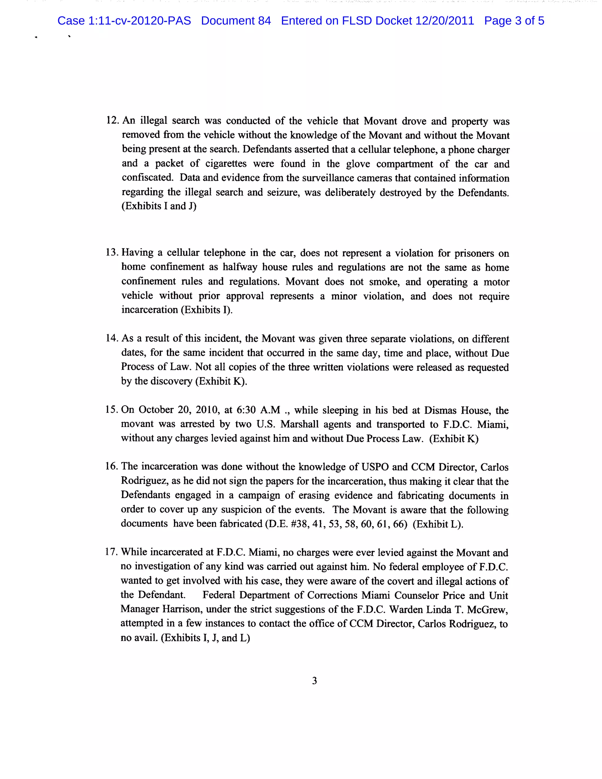 Plaintiff's statement of material facts in support of the motion for ...