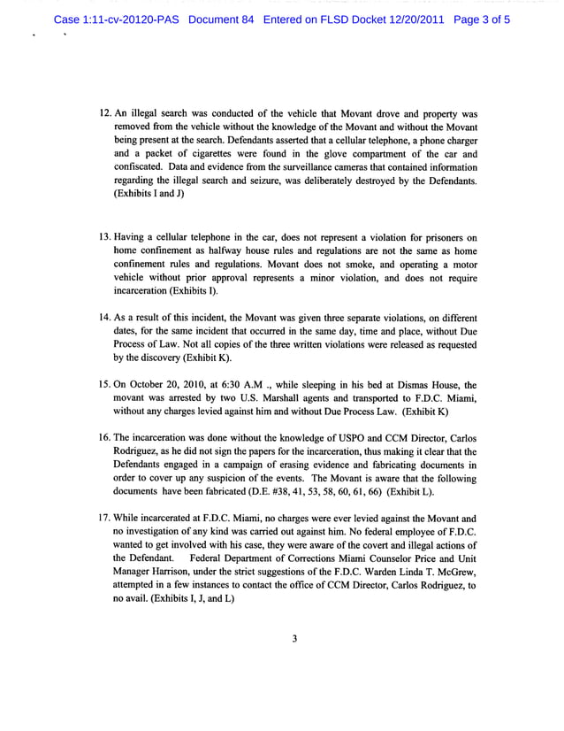 Plaintiff's statement of material facts in support of the motion for ...