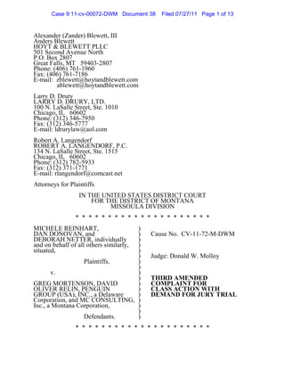 Plaintiff's third amended complaint doc 38 | PDF