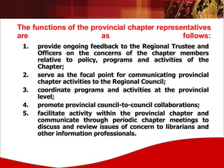 PLAI STRLC Provincial Chapters | PPT