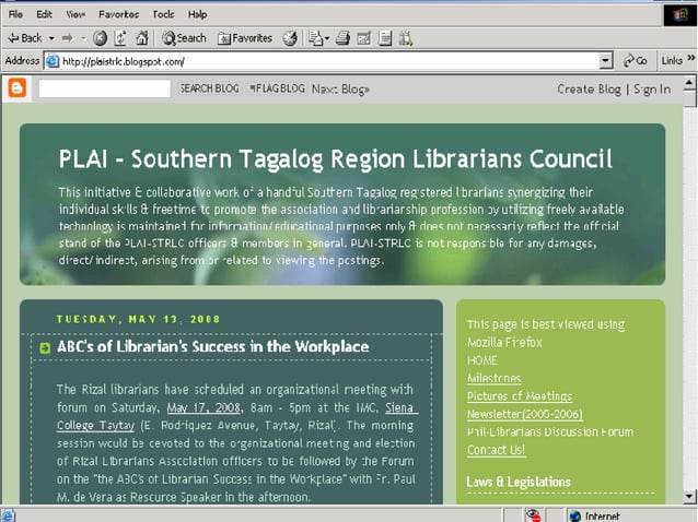 PLAI STRLC Provincial Chapters | PPT