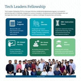 Plaksha's Tech Leaders Fellowship Program Brochure | PDF