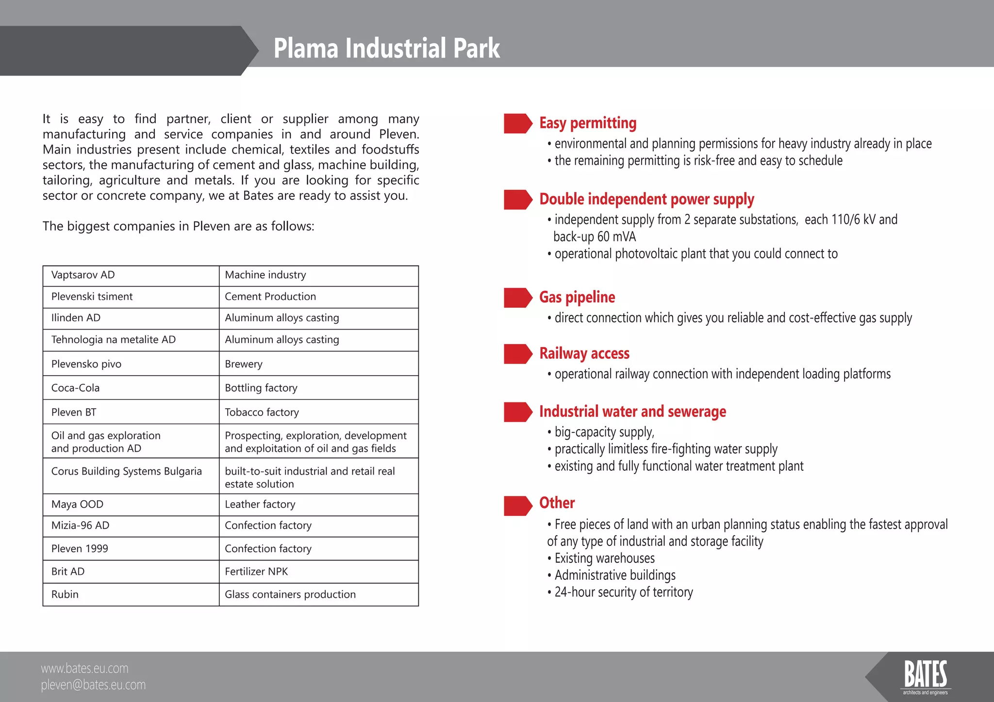 Plama Industrial Park - Pleven, Bulgaria | PDF
