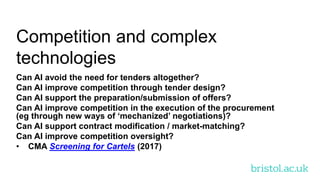 Procurement governance and complex technologies: a promising future? | PPT