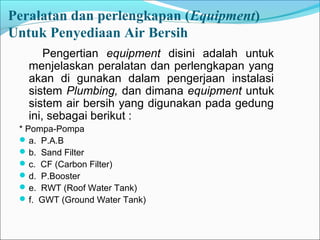 Plambing air bersih | PPT