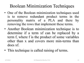 PLA Minimization -Testing | PPTX