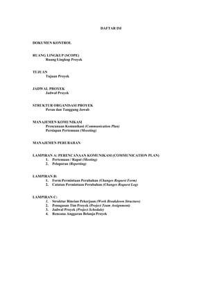 Plan 06 perencanaan manajemen proyek2 | PDF