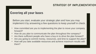 Strategy of Implementing Plans | PPT