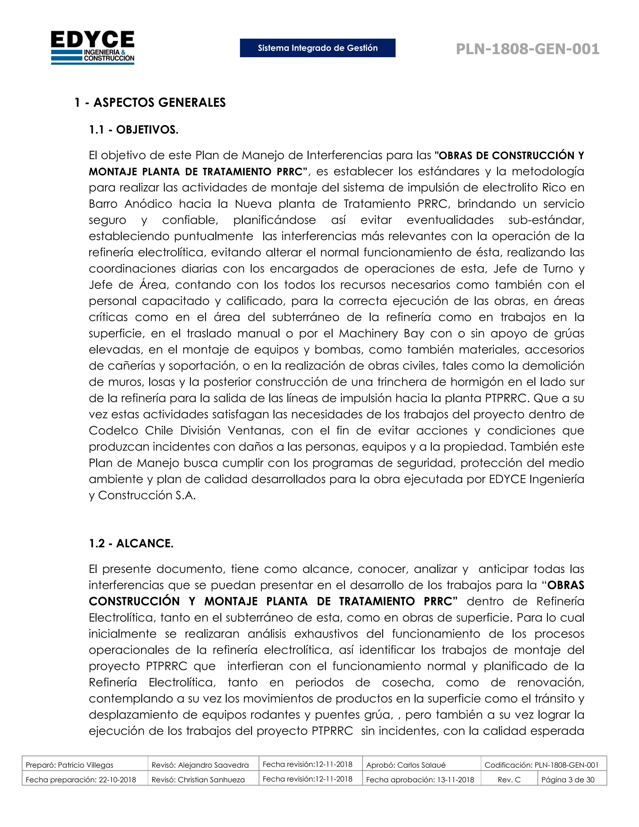 Plan 1808-mec-001 c-plan de manejo interferencias rev-c | PDF