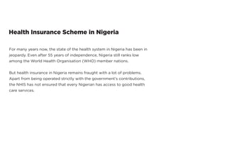 Sure Health - Increasing access to health in Nigeria | PDF