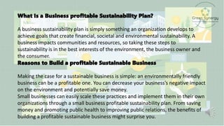 How to start to Develop a Small Business profitable Sustainability Plan ...