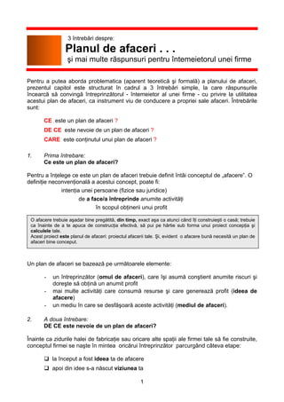Plan de-afaceri | PDF
