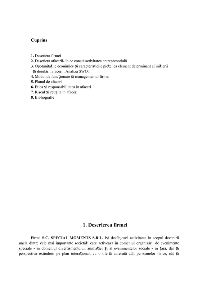 Plan de-afaceri-antreprenoriat-calcul | DOC
