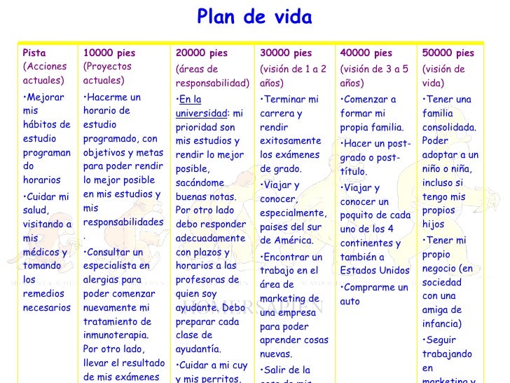 Plan De Vida