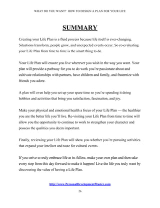 How To Design A Plan For Your Life | PDF