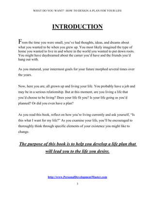How To Design A Plan For Your Life | PDF