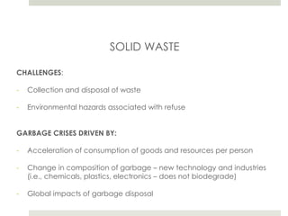 Sustainable Cities: Solid Waste Management | PPTX