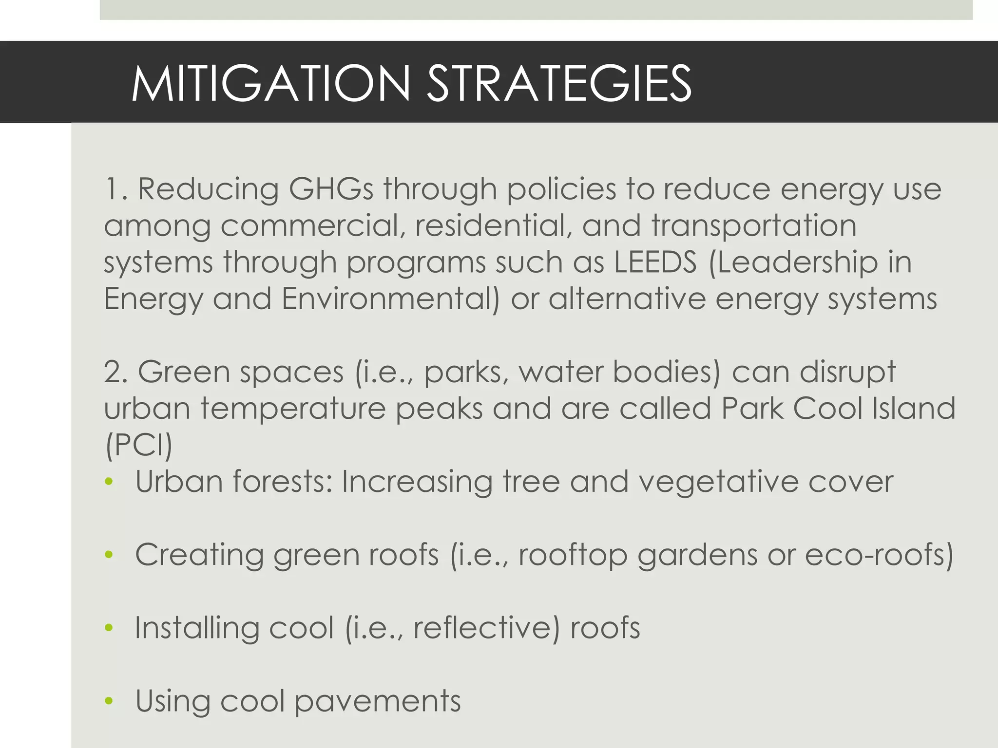 Sustainable Cities: Urban Heat Island Effect | PPTX