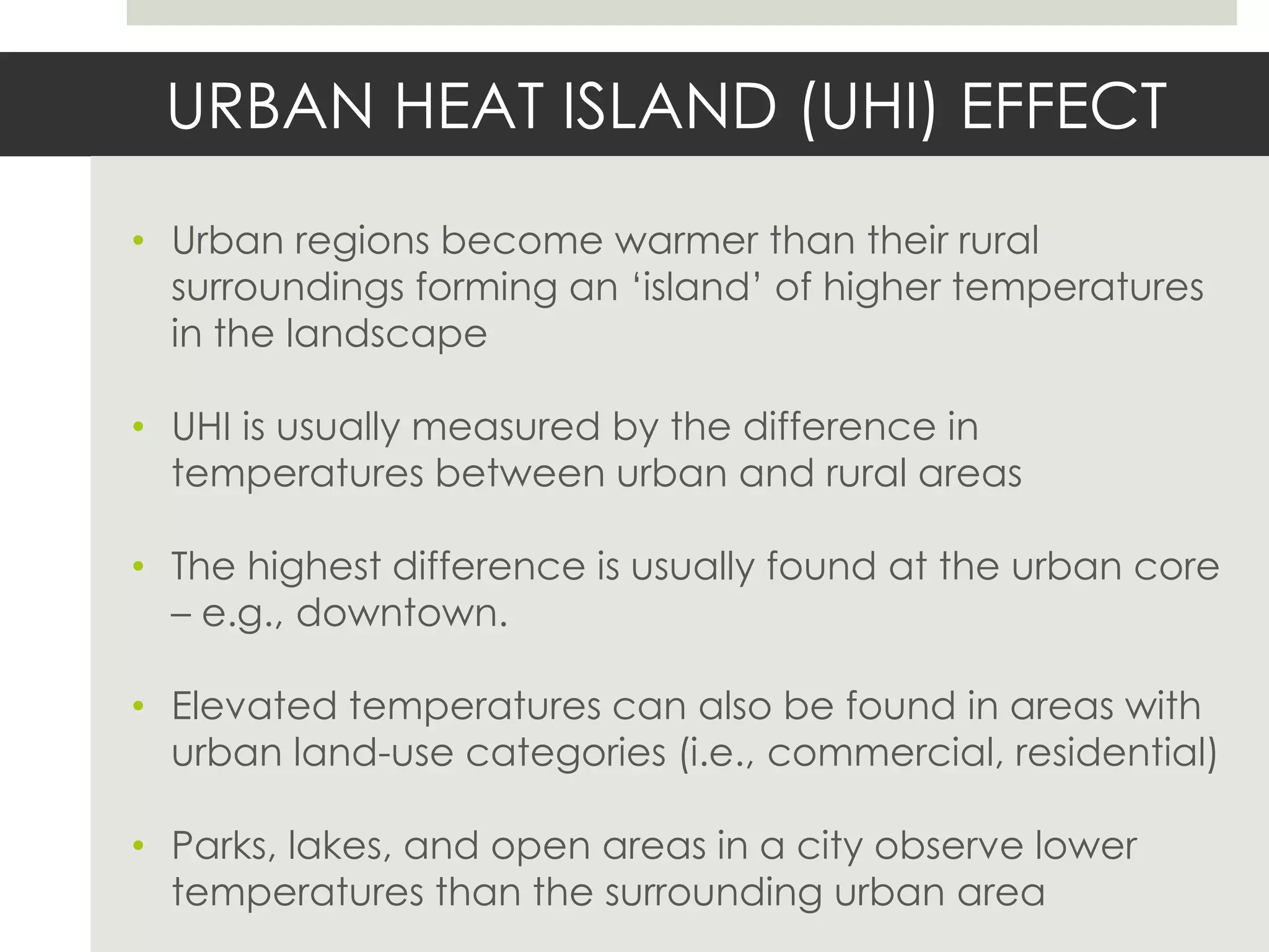 Sustainable Cities: Urban Heat Island Effect | PPTX | Indoor ...