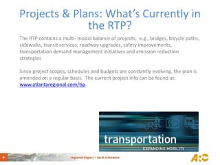 PLAN 2040 RTP Update Overview | PPTX | Rail Travel | Travel Type