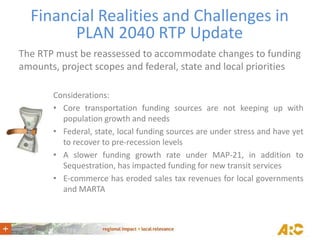 PLAN 2040 RTP Update Overview | PPTX | Rail Travel | Travel Type