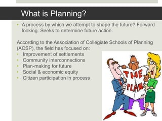 History & Theory of Planning: Introduction to Planning | PPTX
