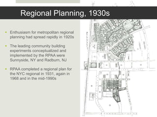 History & Theory of Planning: Regional Planning | PPTX