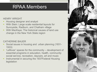 History & Theory of Planning: Regional Planning | PPTX