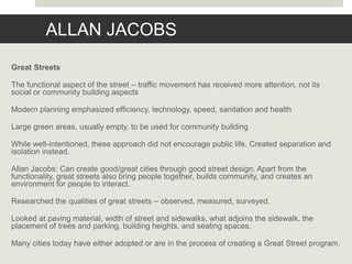 Urban Design: Streets | PPTX