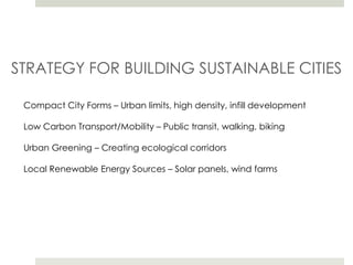 Urban Form and Design - Urban Sustainability & Resilience | PPTX