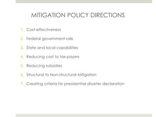 Emergency Management Planning - Mitigation | PPTX