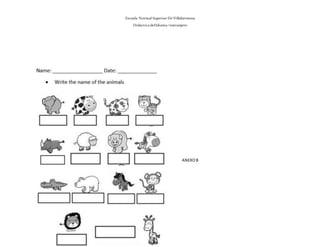 Plan 4 ingles animales salvajes y domesticos | DOCX