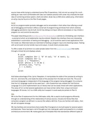Plan9: Bad Movie, Good Operating System | PDF