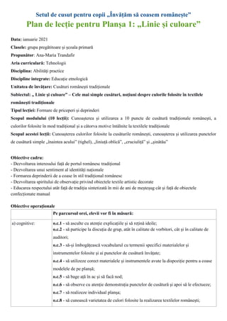 Planşa 1_Plan de lecţie cu instrucţiuni de coasere.doc