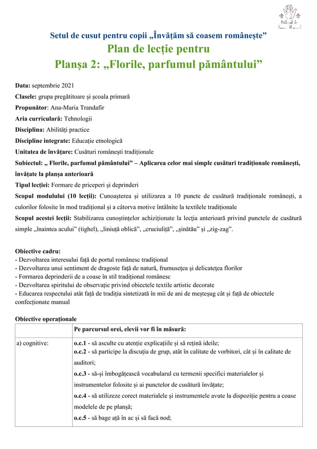 Planşa 2_Plan de lecţie cu instrucţiuni de coasere.doc