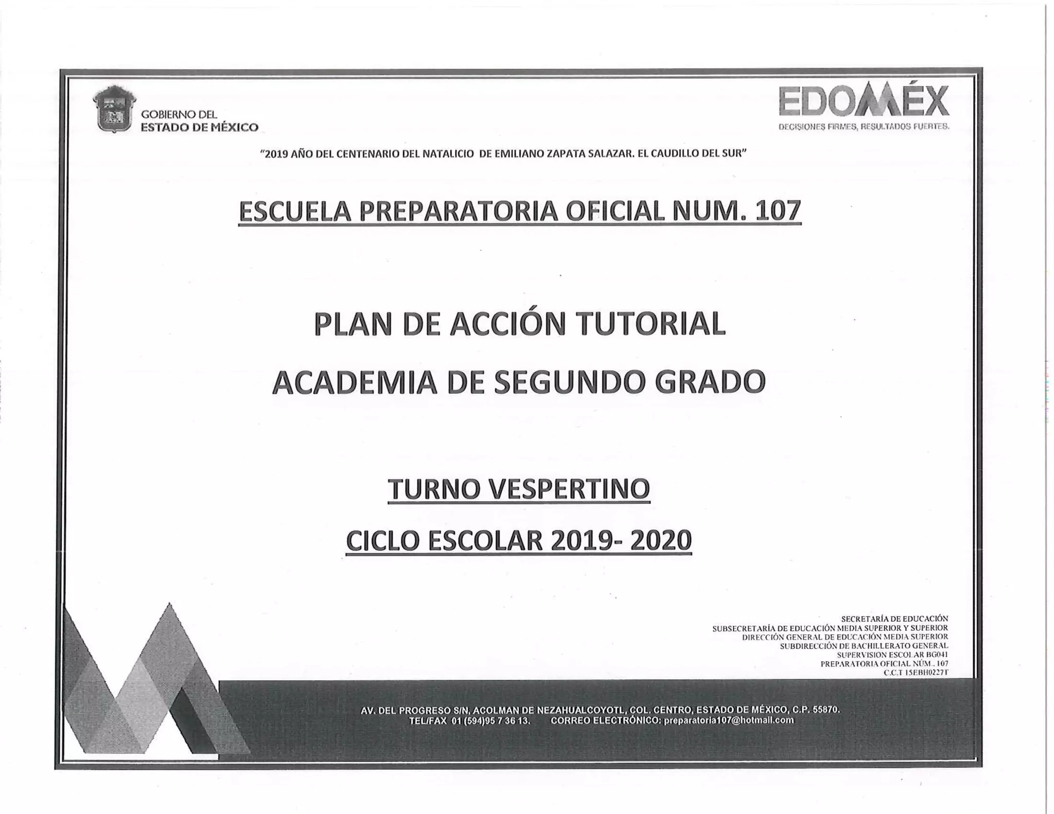 Plan accion tutorial 2 | PPT